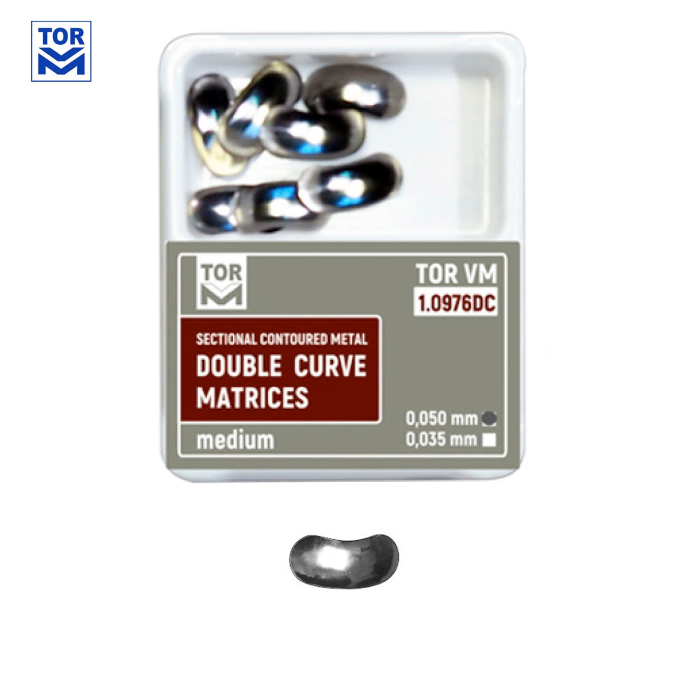 Double Curve Sectional Matrix Bands -Refills (50 pcs) – Incidental