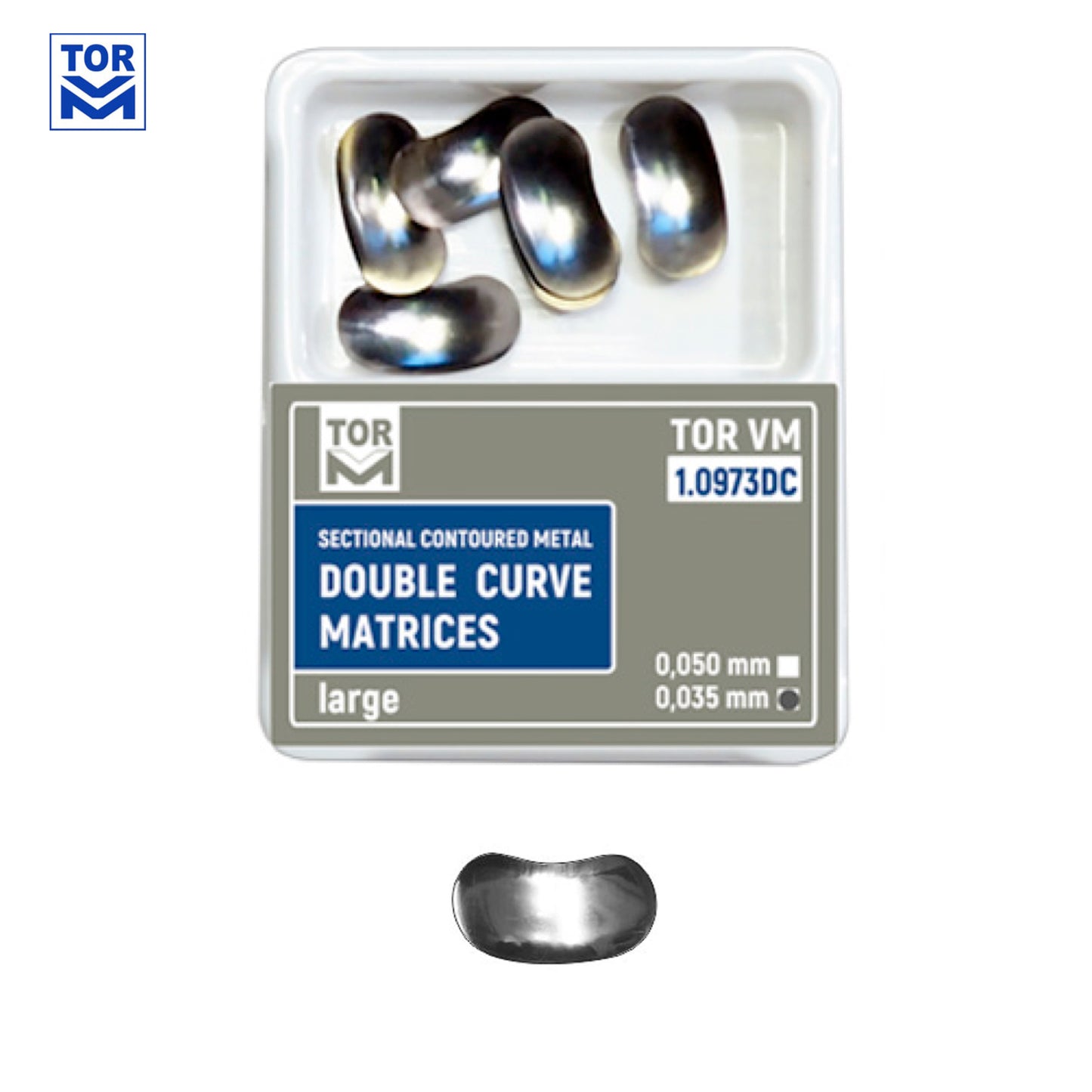 Double Curve Sectional Matrix Bands -Refills (50 pcs) – Incidental