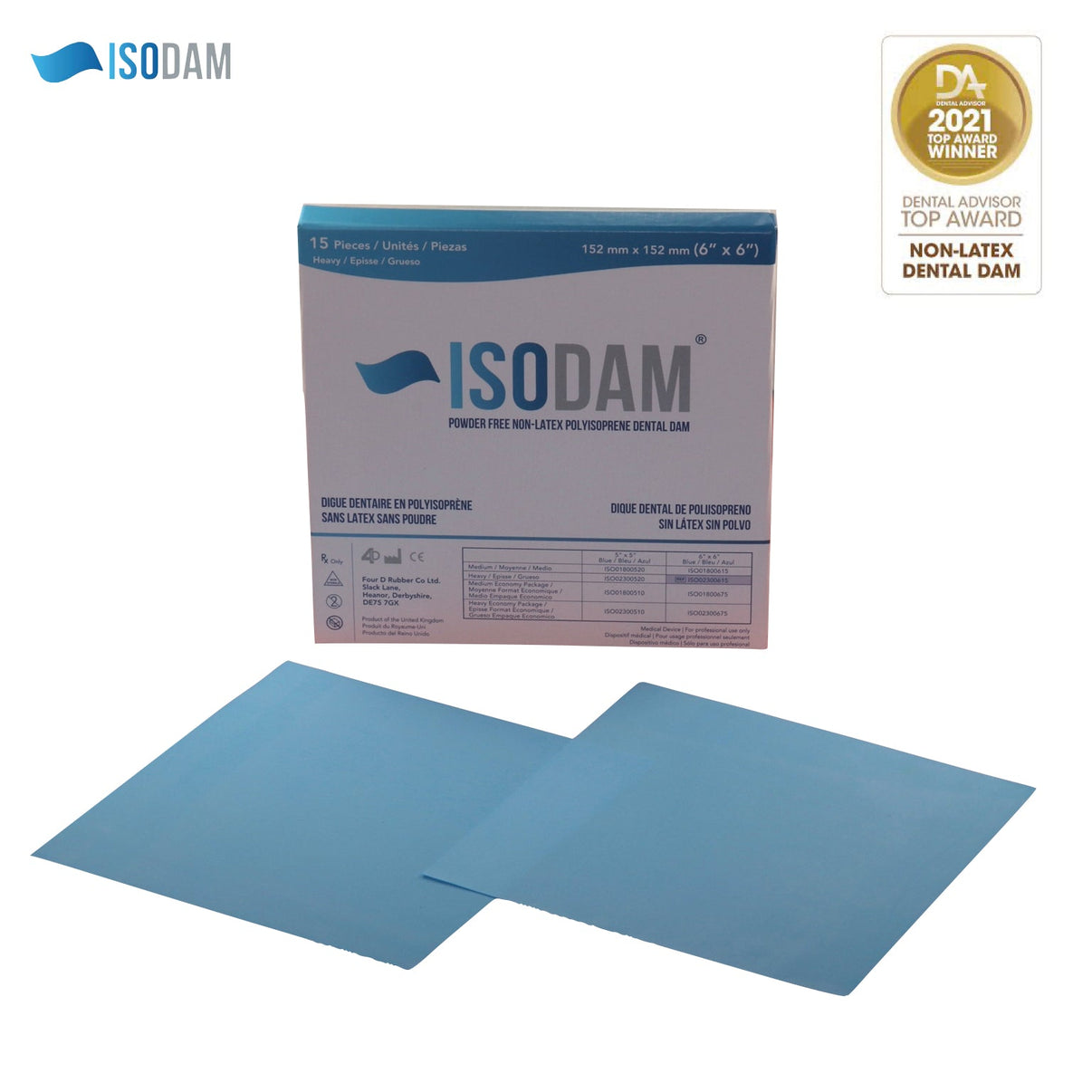 Isodam - Latex Free Rubber Dam (Heavy and Medium) – Incidental