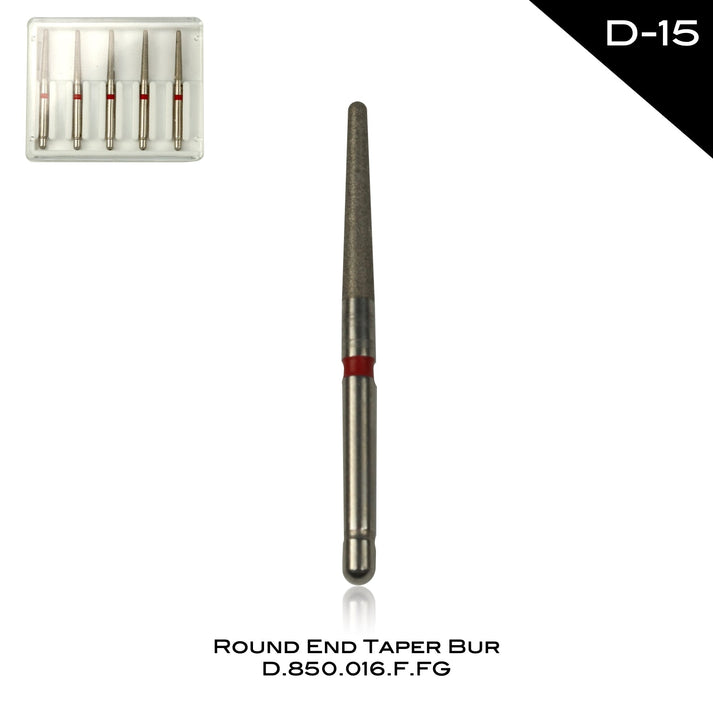 Round End Taper Bur - D-15 – Incidental